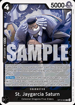 St. Jaygarcia Saturn (OP13-083) (V.1) - Carrying on his Will (Rare) [O – Matraws