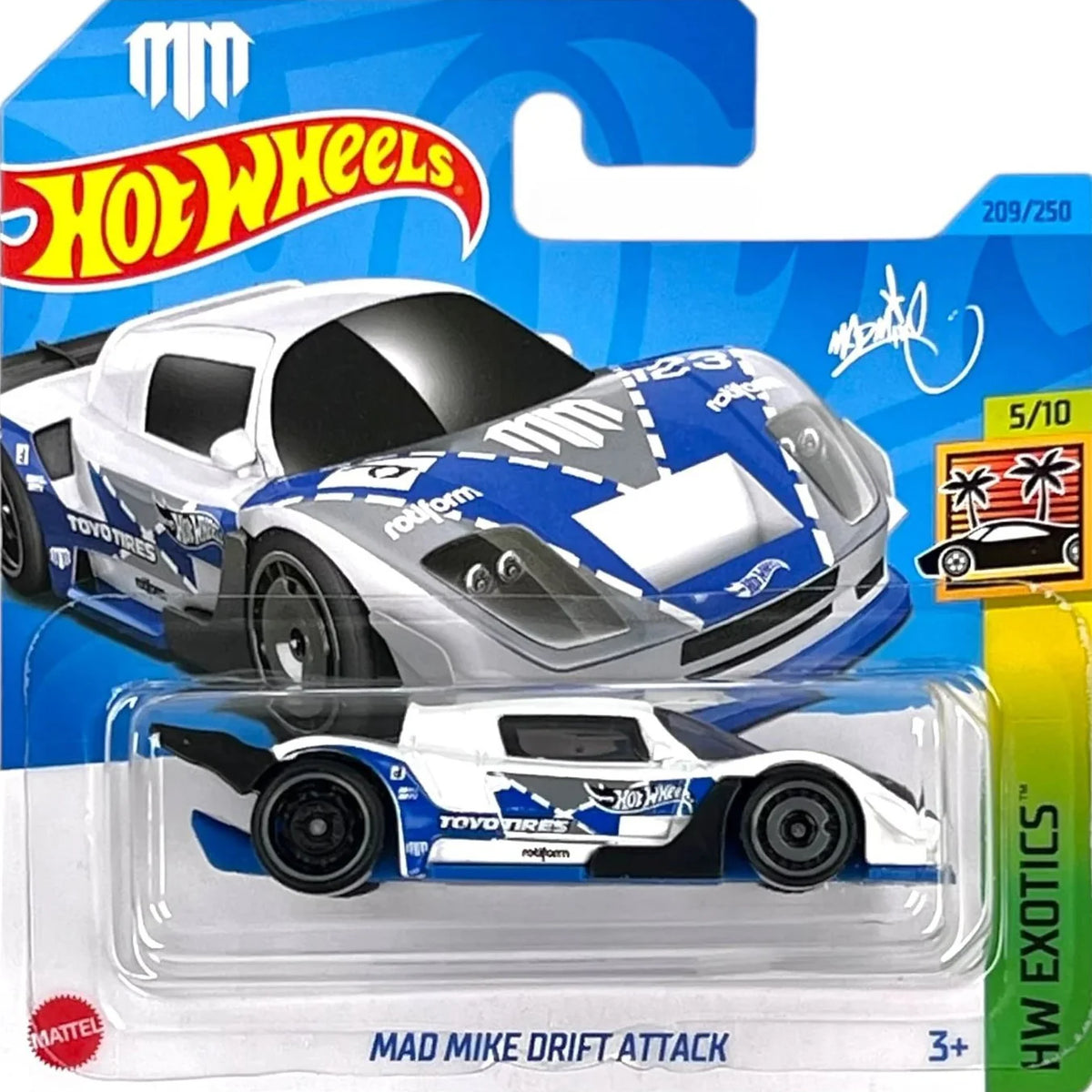Hot Wheels: Mad Mike Drift Attack - Exotics 5/10 - 209/250 – Matraws
