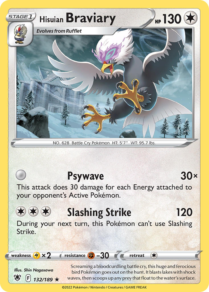 Hisuian Braviary - Astral Radiance (Rare) [ASR-132] – Matraws