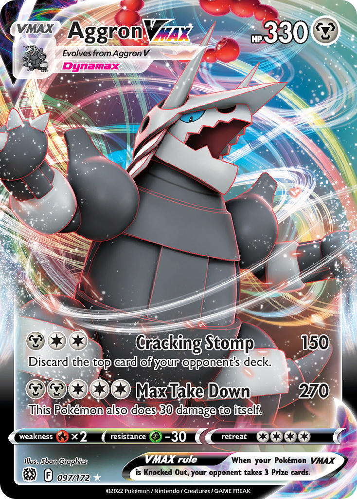Aggron VMAX - Brilliant Stars (Ultra Rare) [BRS-097] – Matraws