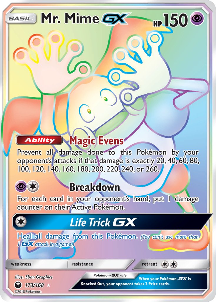 Mr. Mime GX - Celestial Storm (Secret Rare) [CES-173] – Matraws