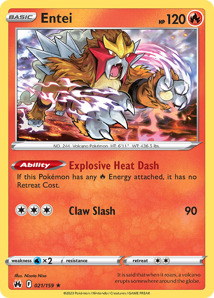 Entei - Crown Zenith (Holo Rare) [CRZ-021] – Matraws