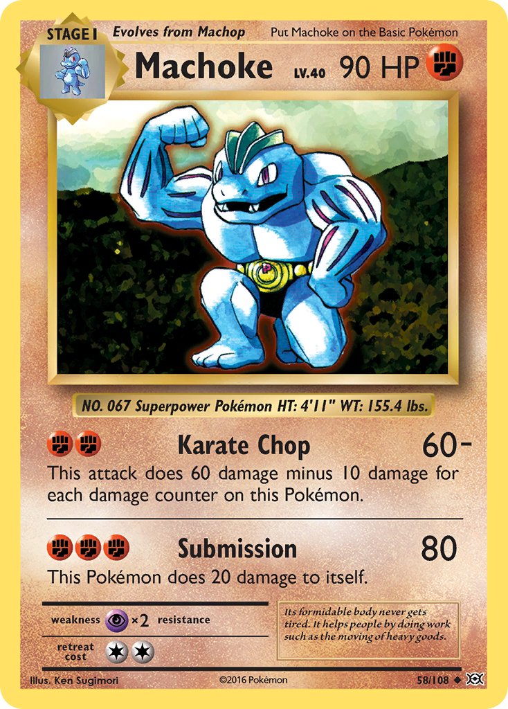 Machoke - Evolutions (Uncommon) [EVO-58] – Matraws