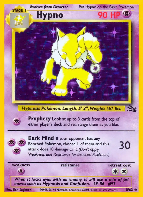 Hypno⁣ - Fossil⁣ (Holo Rare)⁣ [8] – Matraws