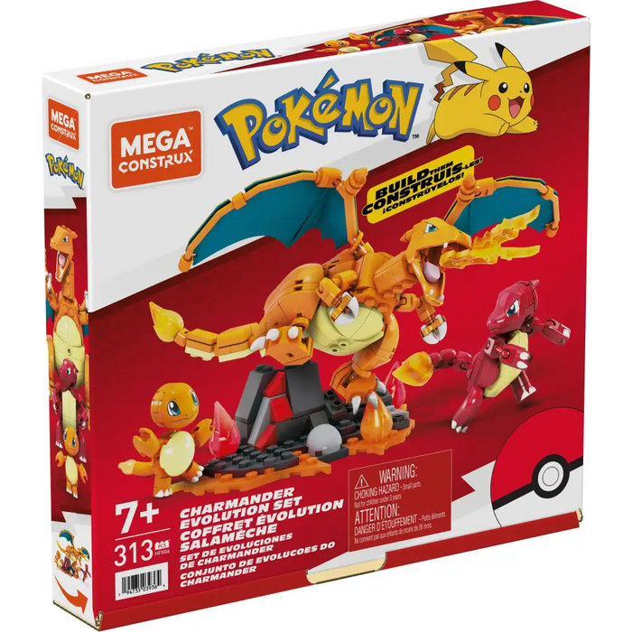Køb Charmander Evolution Set Mega Construx Konstruktionssæt - Matraws.dk