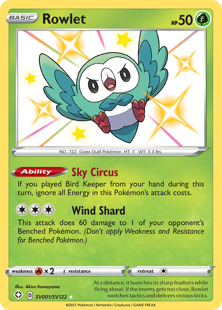 Rowlet - Shining Fates (Secret Rare) [SHF-SV1] – Matraws