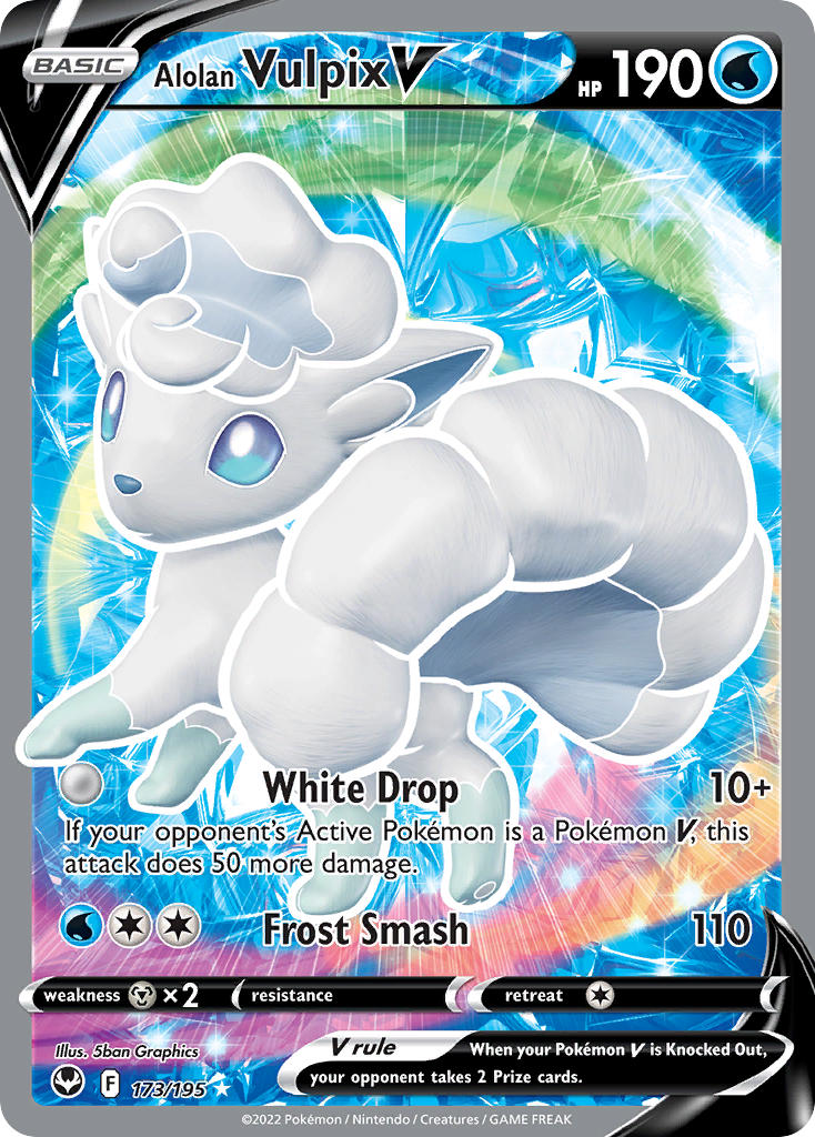 Alolan Vulpix V - Silver Tempest (Ultra Rare) [SIT-173] – Matraws