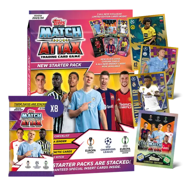 Fodboldkort - Topps Match Attax 2023/24 - Starter Pack -Matraws.dk